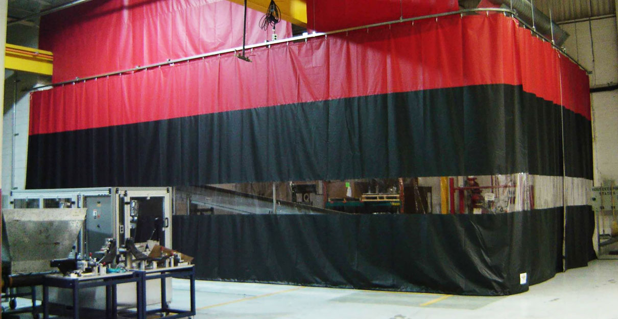 Cortina rezistenta la foc B1 din material PVC | Separa zone